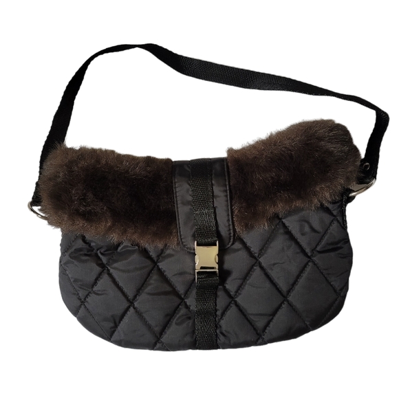 Bath & Body Works | Bags | Bath Body Works Black Quilted Bag With Dark ...